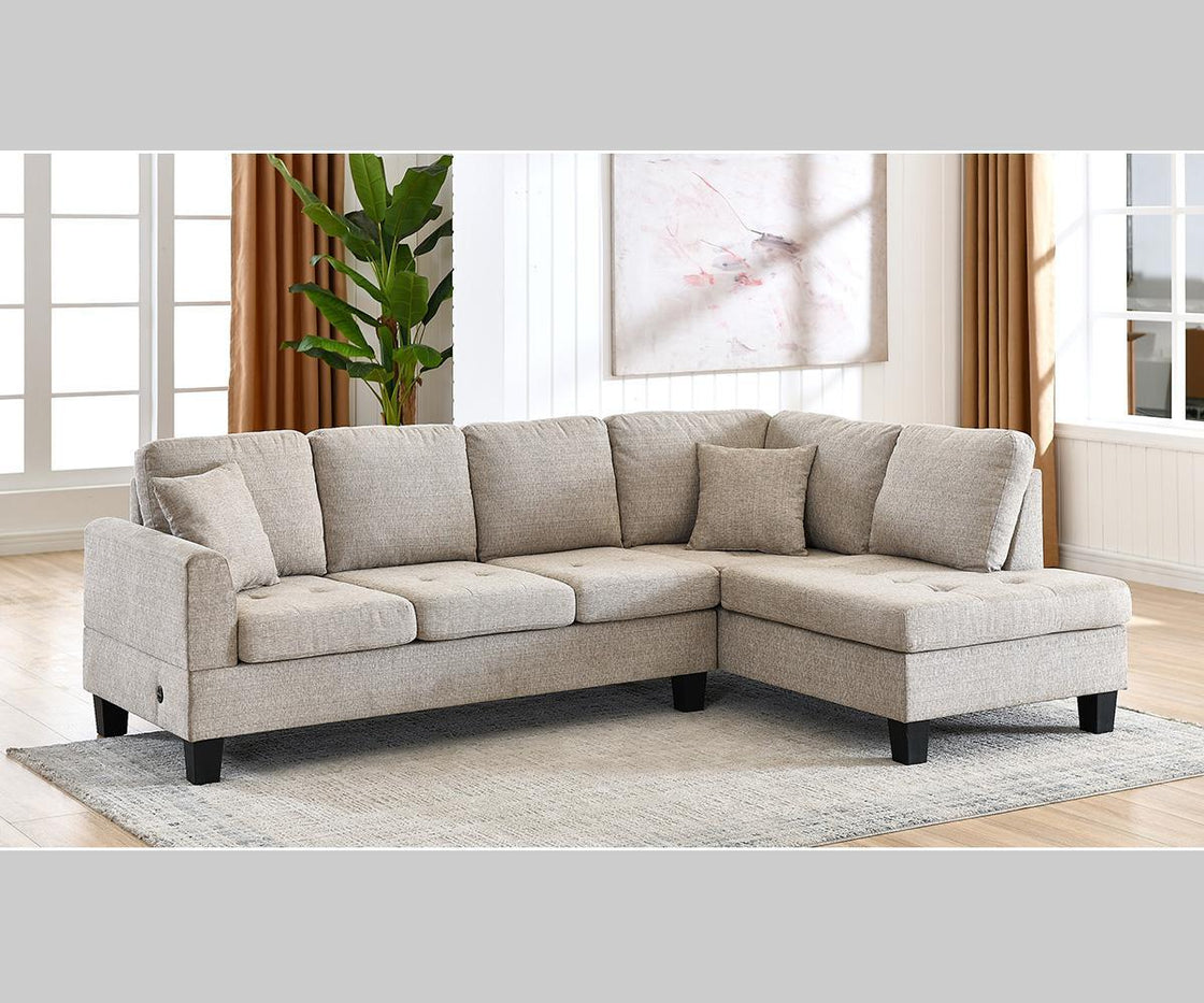 Nolan Sectional Sofa - - Dreamland Furniture – Dreamland Furniture Inc.