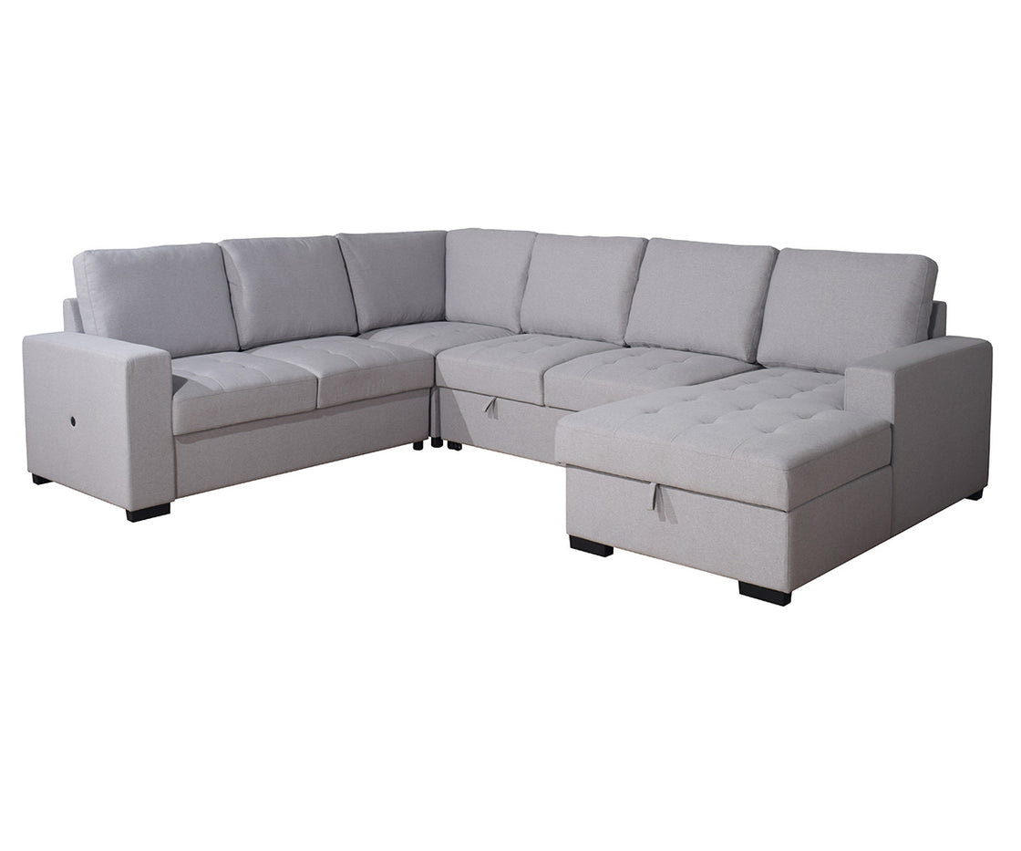 Xander Sectional Sofa Bed - - Dreamland Furniture – Dreamland Furniture ...